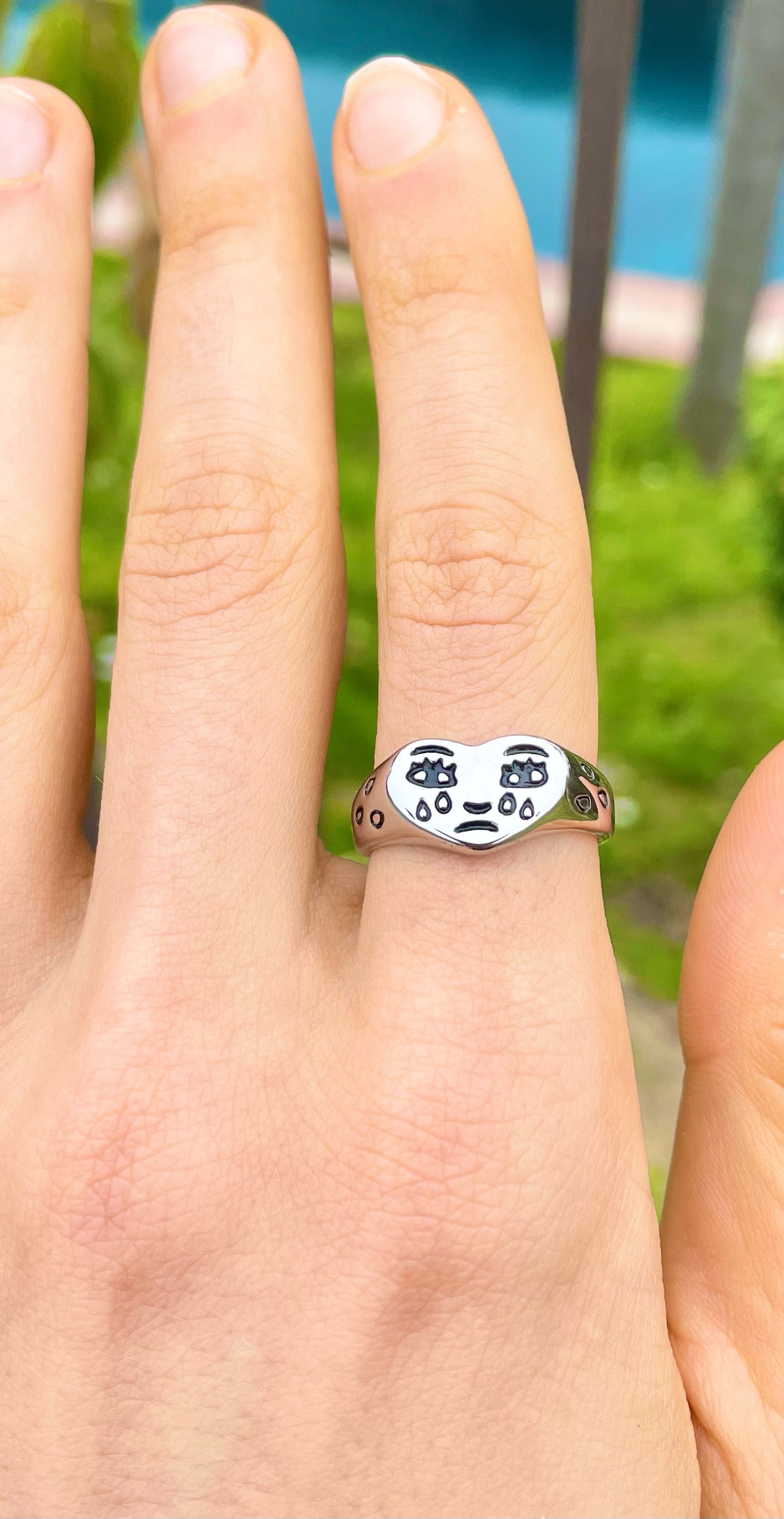 Sad Heart Ring – SaintStreetJewelry
